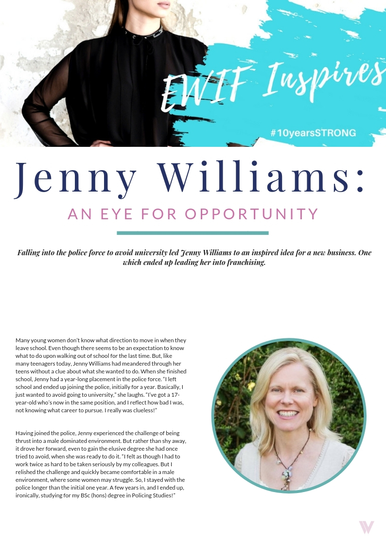 #EWIFinspires: Jenny Williams: An eye for opportunity - EWiF